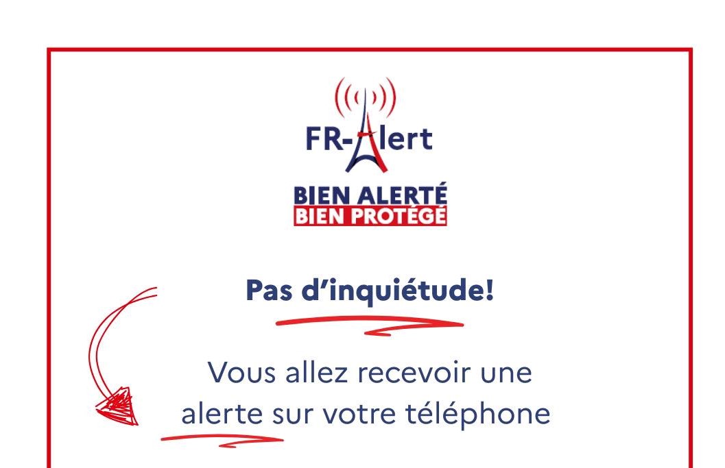 Test du dispositif d'alerte Fr-Alert : mardi 13 mai 2025