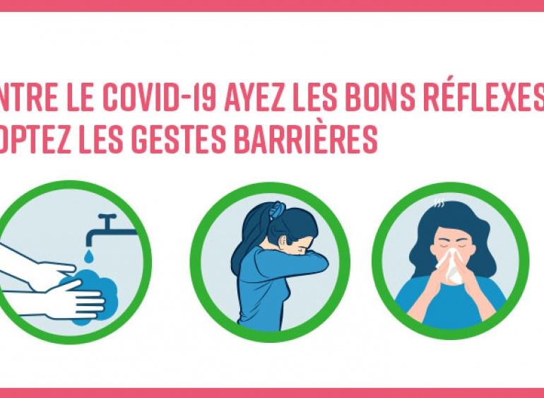 Contre le coronavirus, adoptez les gestes barrières